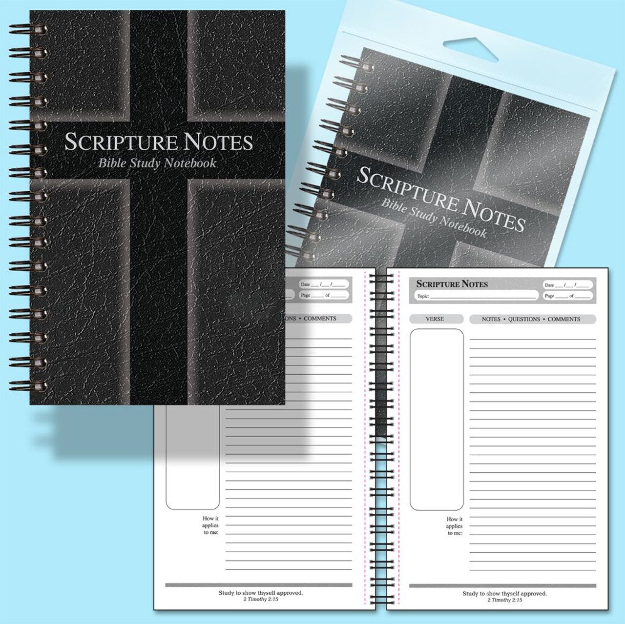 Scripture Notes Bible Study Notebook - Open Bible Bookstore