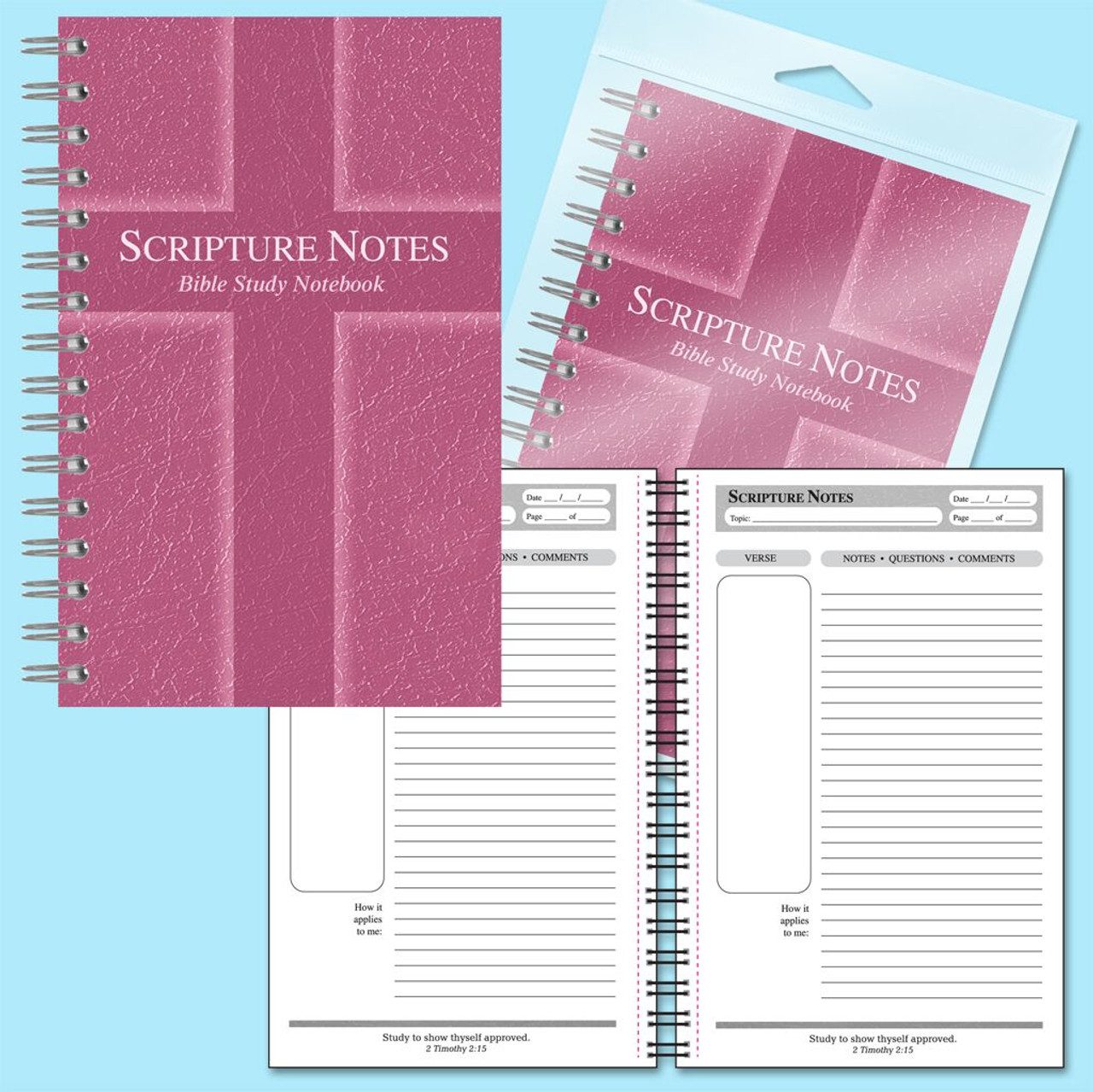 Scripture Notes Bible Study Notebook - Open Bible Bookstore