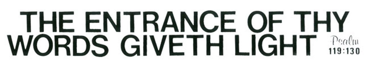 The Entrance Of Thy Words - Magnet - Open Bible Bookstore